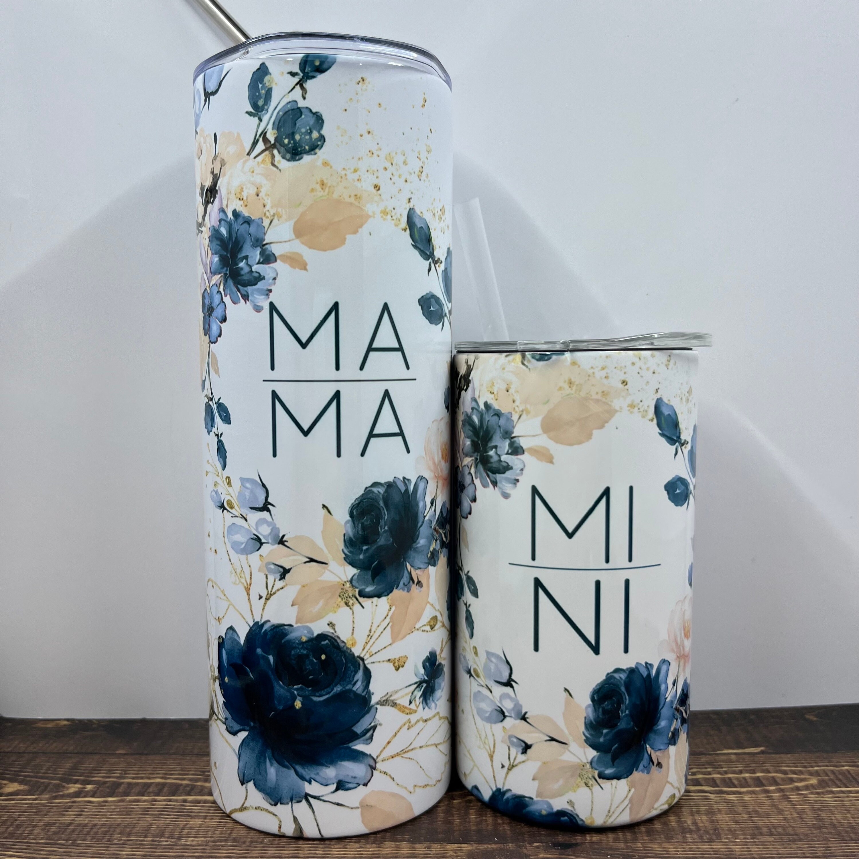 Mini Sippy Cup & Mama Cup Set, 12oz Kids Sippy Cup With Lid and Straw ...