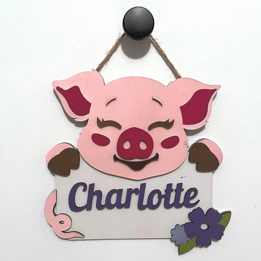 Custom Animal Name Sign - Personalized Nursery Decor, Woodland & Farm ...