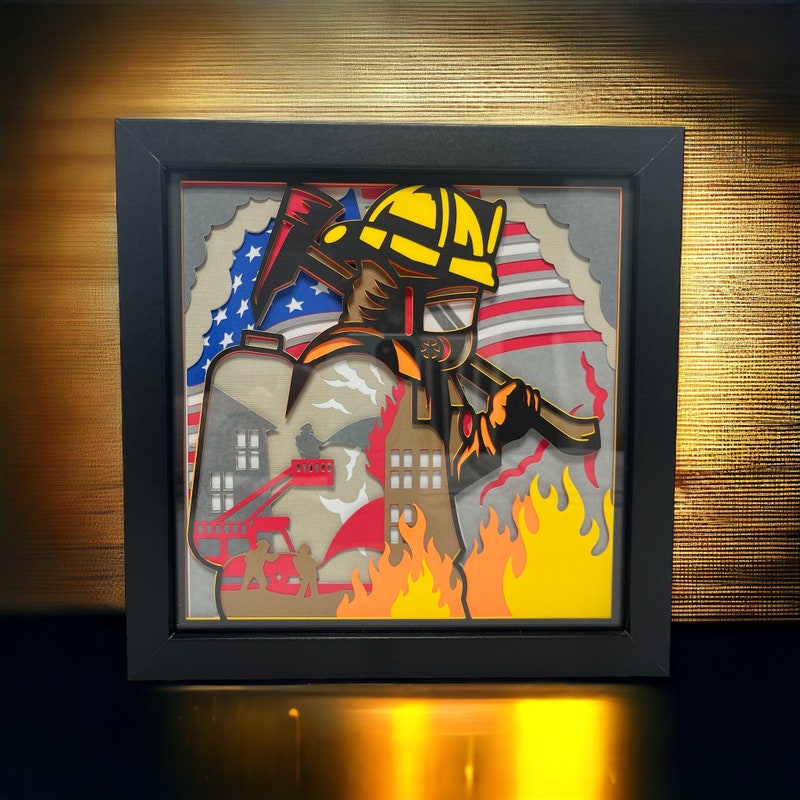 Firefighter Art - Etsy