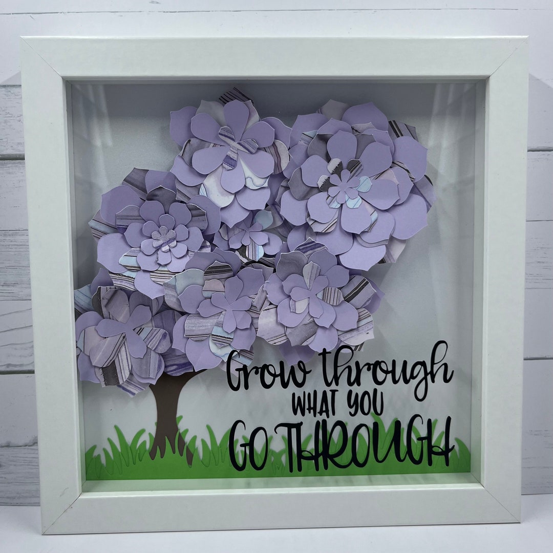 Grow Through What You Go Through Home Decor, Inspirational Art ...