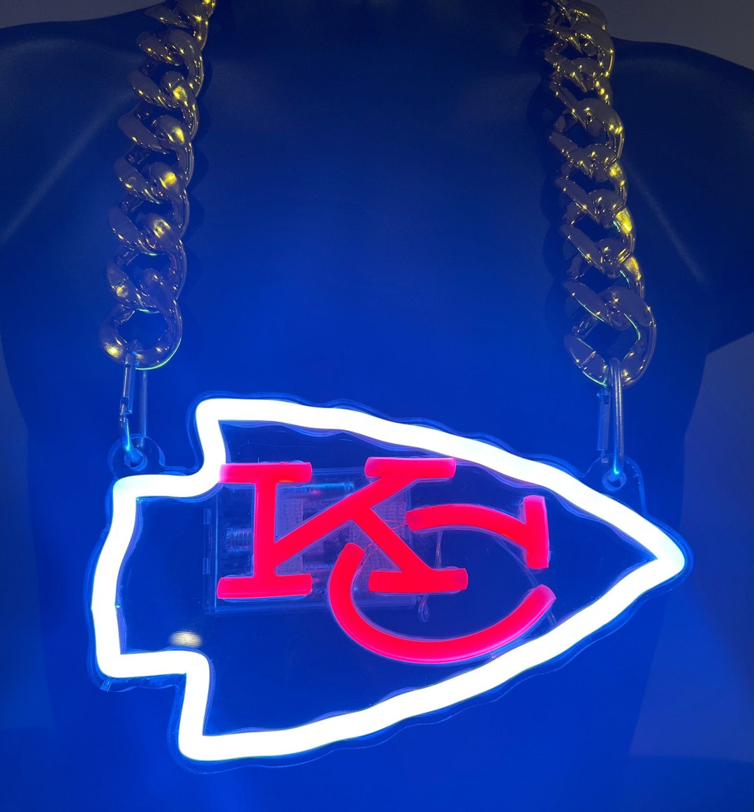 Kansas City Chiefs Neon Fan Chain / Turnover Chain 1 Day Shipping - Etsy