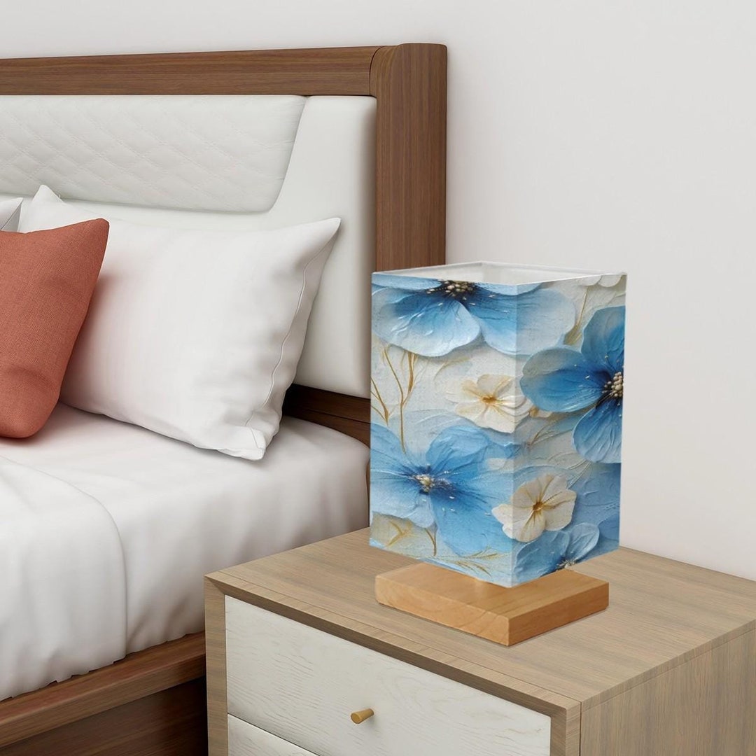 Table Lamp,square Table Lamp, Hydrangea Table Lamp, Bedside Table Lamp ...