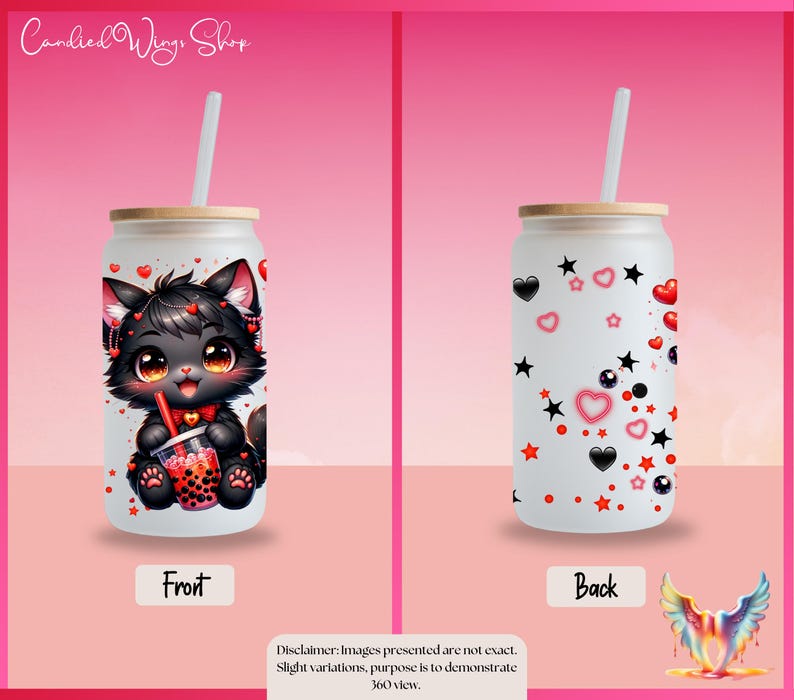 Cute Chibi Boba Cup Kawaii Tumblers Cute Animal Cups Chibi Animal Boba ...