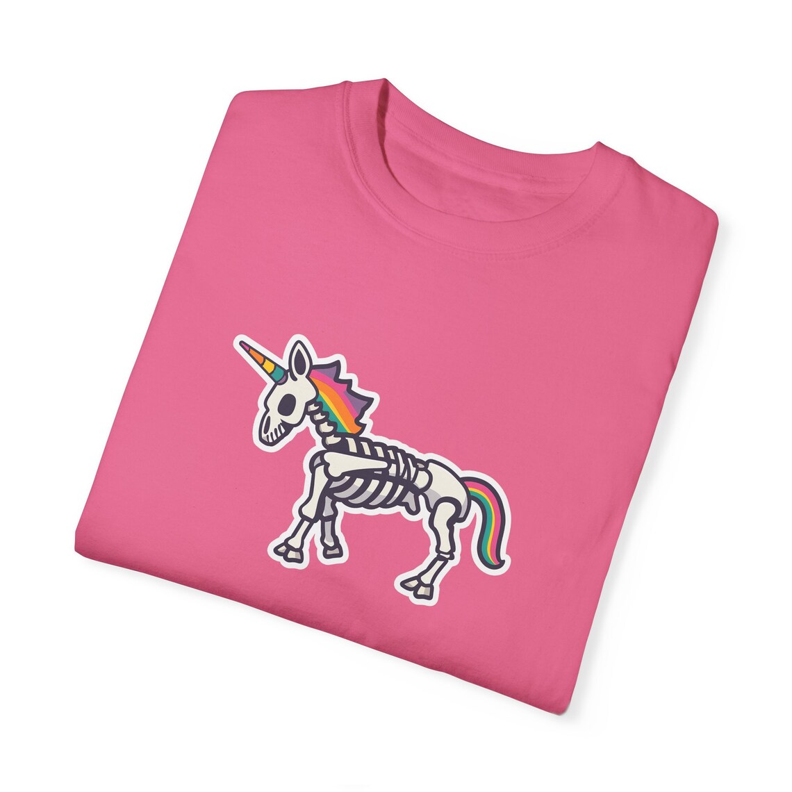 Bones and Rainbows: 'spectral Equus' Unicorn-inspired Garment-dyed T ...