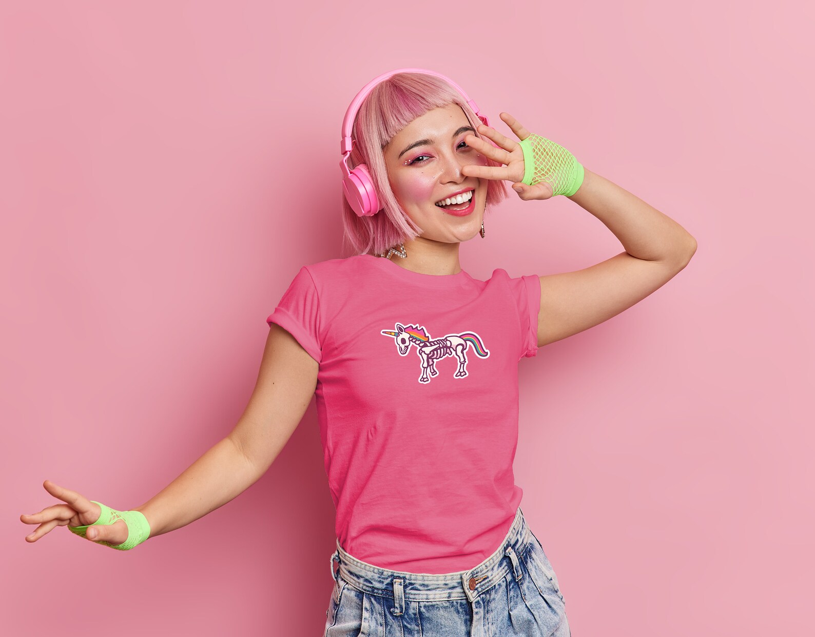 Bones and Rainbows: 'spectral Equus' Unicorn-inspired Garment-dyed T ...