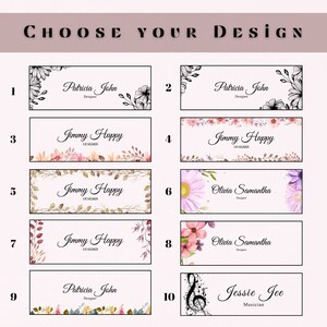 Desk Name Plate, Flower Name Plate, Acrylic Name Plate, Personalized ...