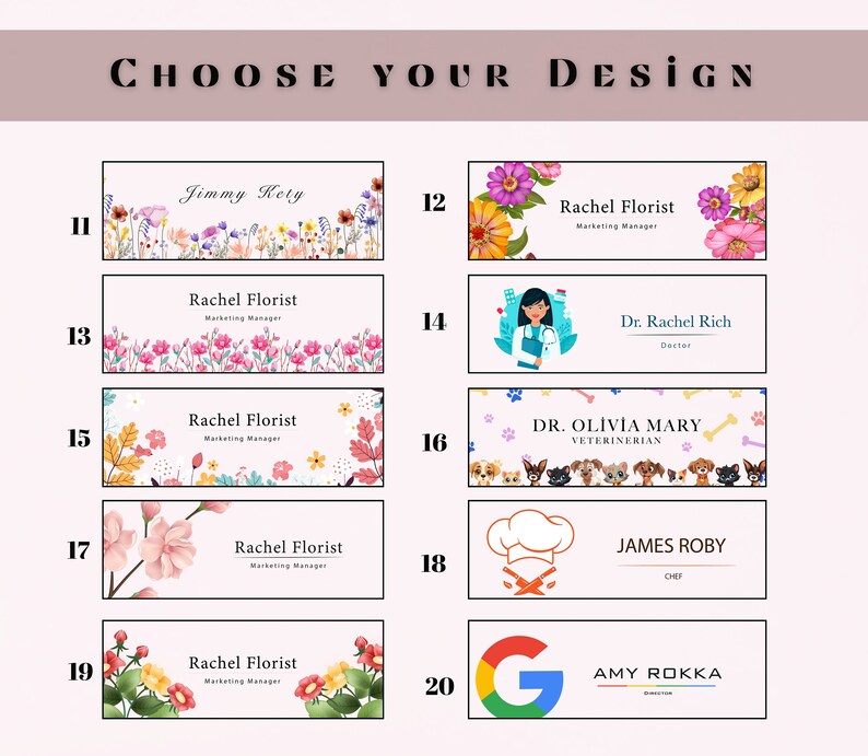 Flower Name Plate, Mixed Floral Design Name Plate, Personalized Sign ...