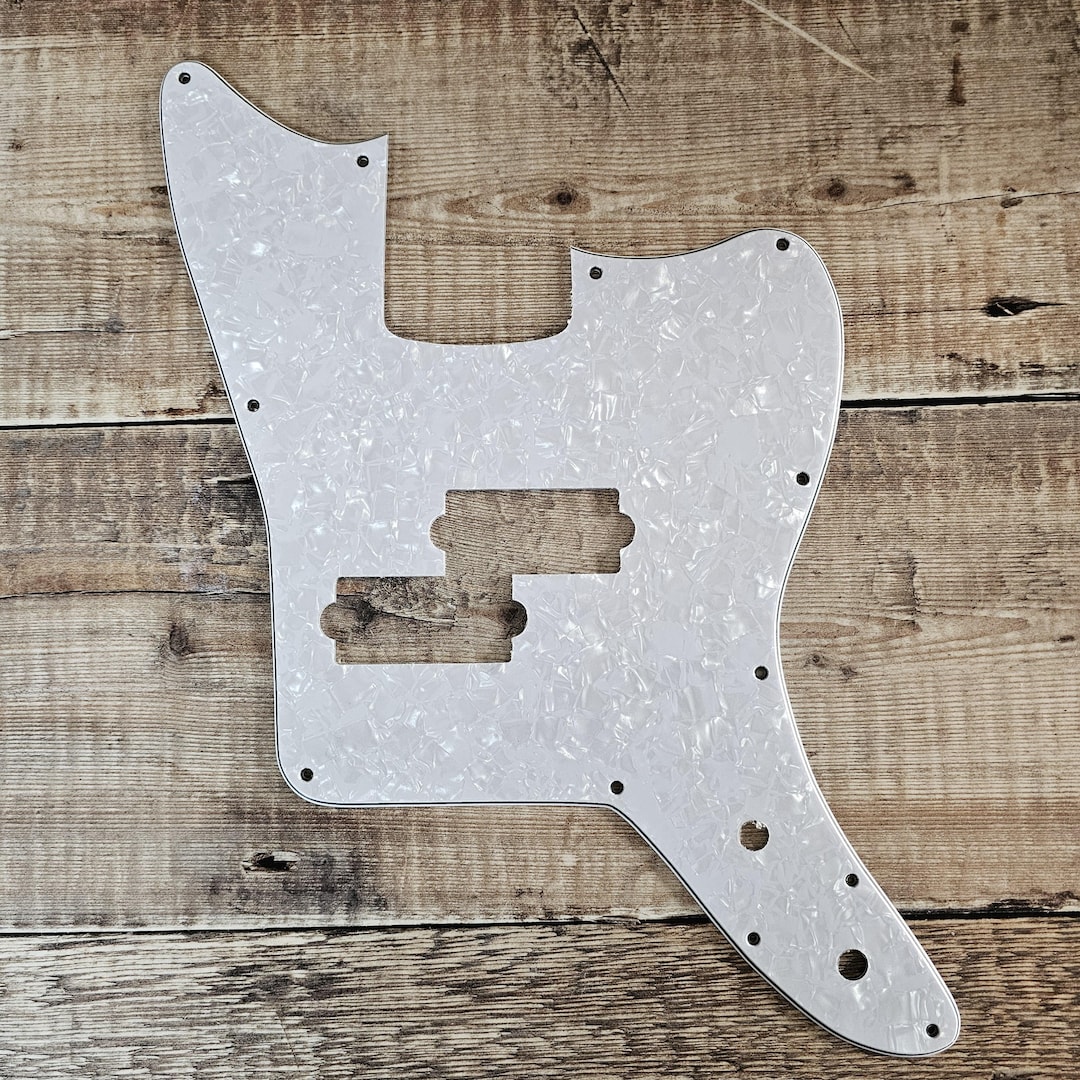 Mark Hoppus Style Jaguar Bass Pickguard - Designed to Fit Squier ...
