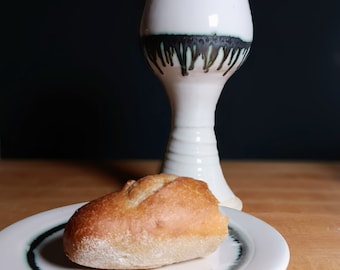 The Grace of the Lord, Stoneware Pottery Communion Set - Etsy