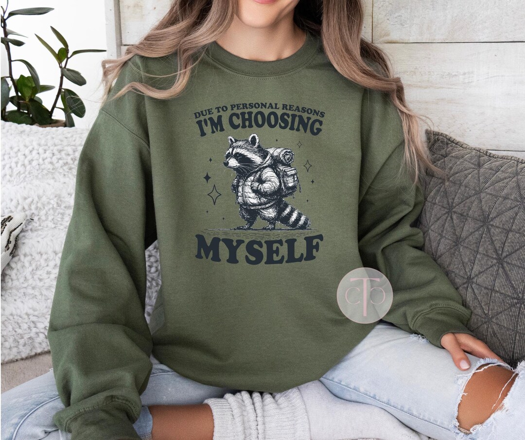 Motivation Comical Racoon Sweater: Funny Custom Hoodie, Sarcastic ...