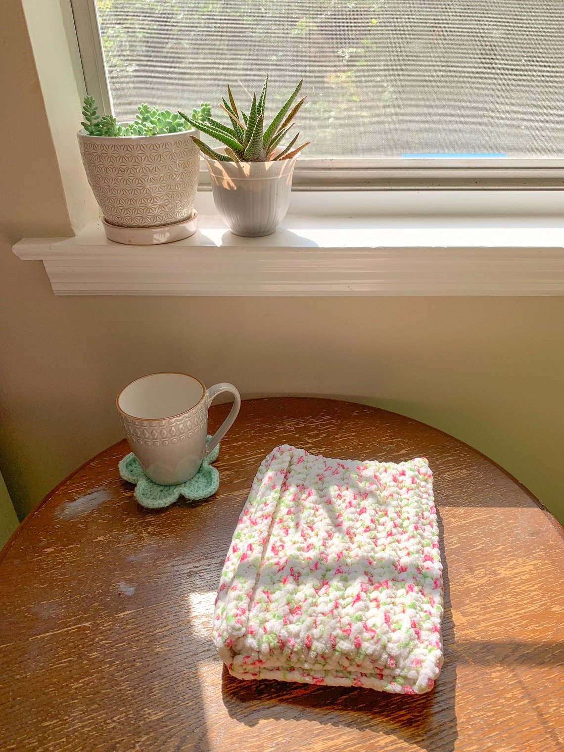 Fluffy Crocheted Floral Book Cover (medium) - Etsy