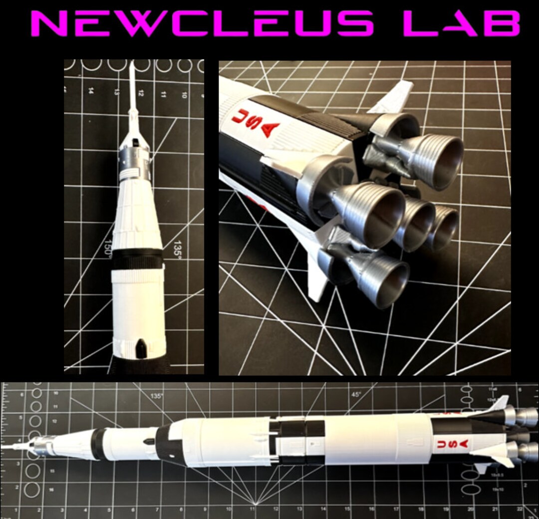 NASA Saturn V Rocket Model (1:198) Scale - Etsy
