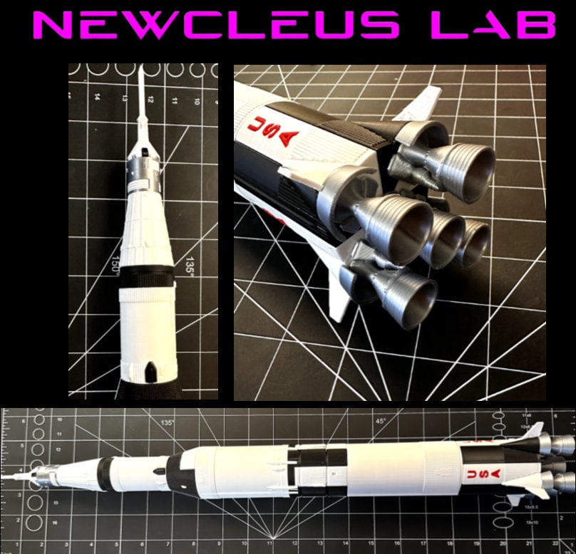 NASA Saturn V Rocket Model (1:198) Scale - Etsy