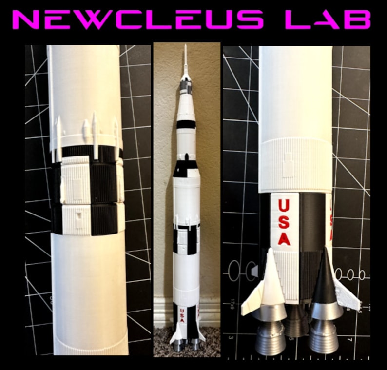 NASA Saturn V Rocket Model (1:198) Scale - Etsy