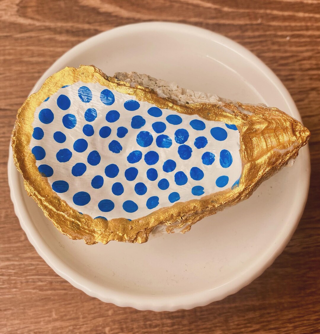 Hand Painted Oyster Shell - Etsy