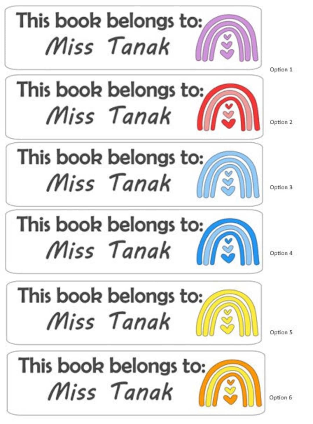 This Book Belongs to Stickers - Etsy