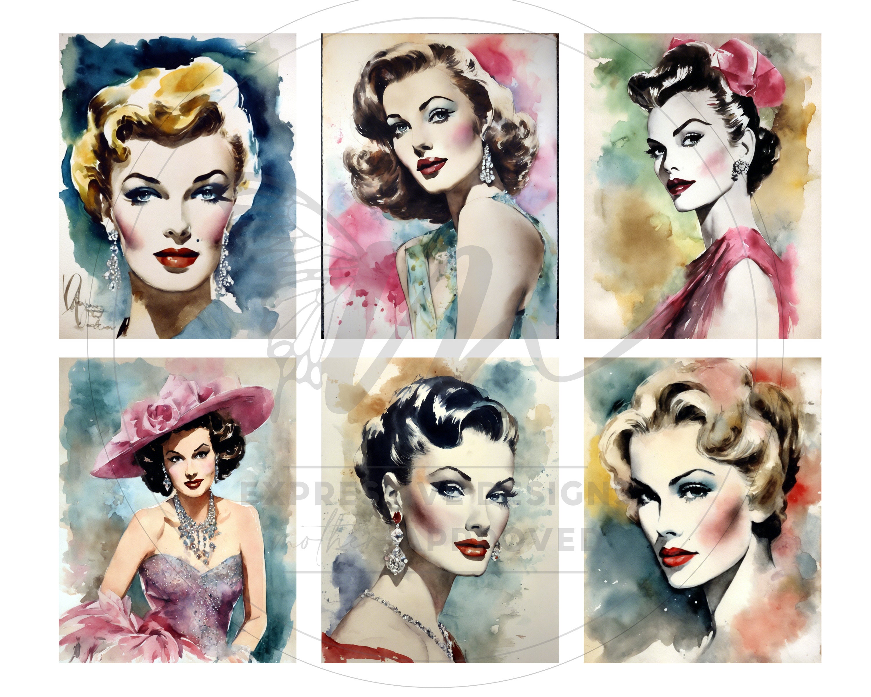 Vintage Glamour Images, Vintage Glamour Digital, Vintage Glamour Junk ...