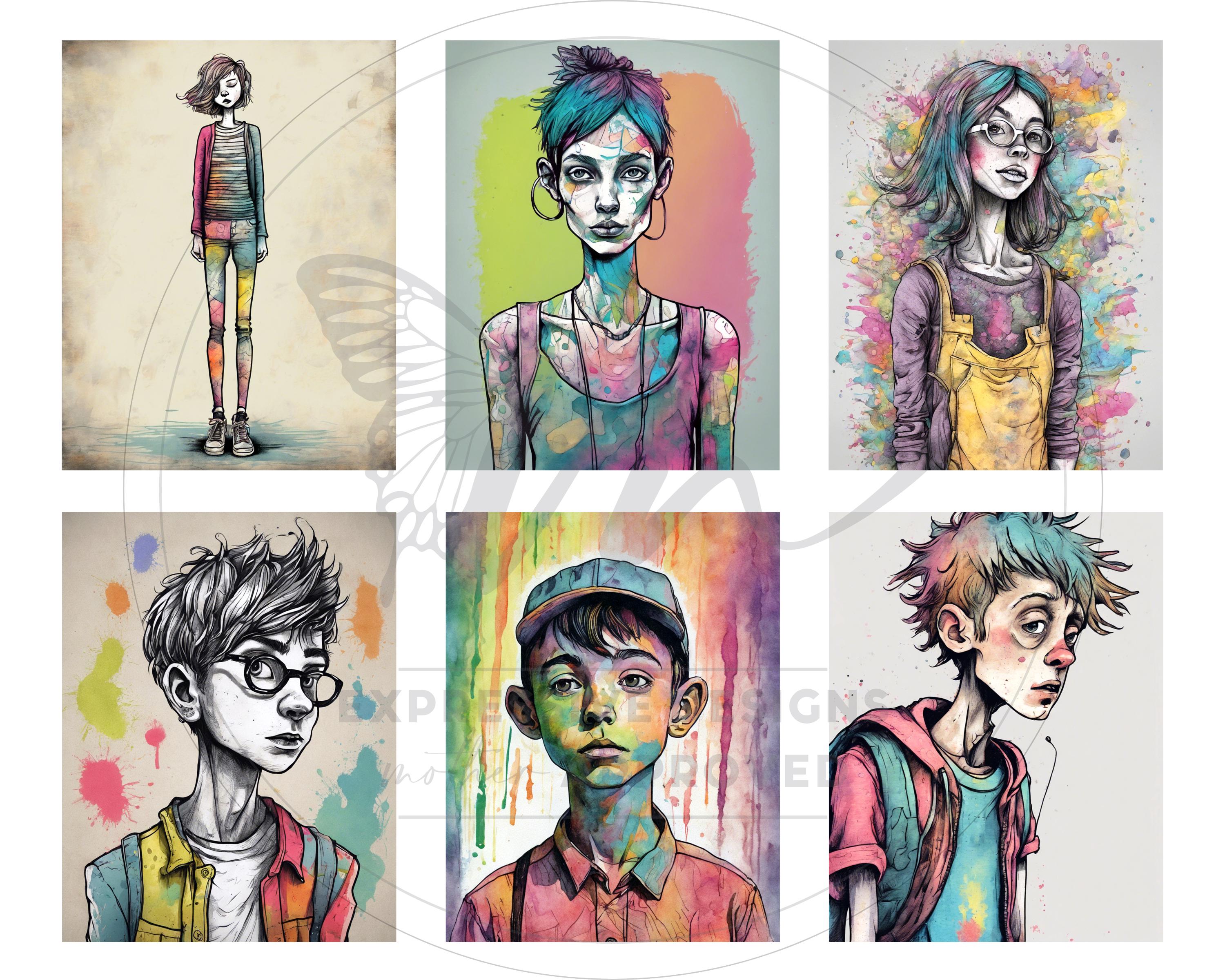 Teen Skool Daze Clip Art, Mixed Media Graphics (digital Download) - Etsy