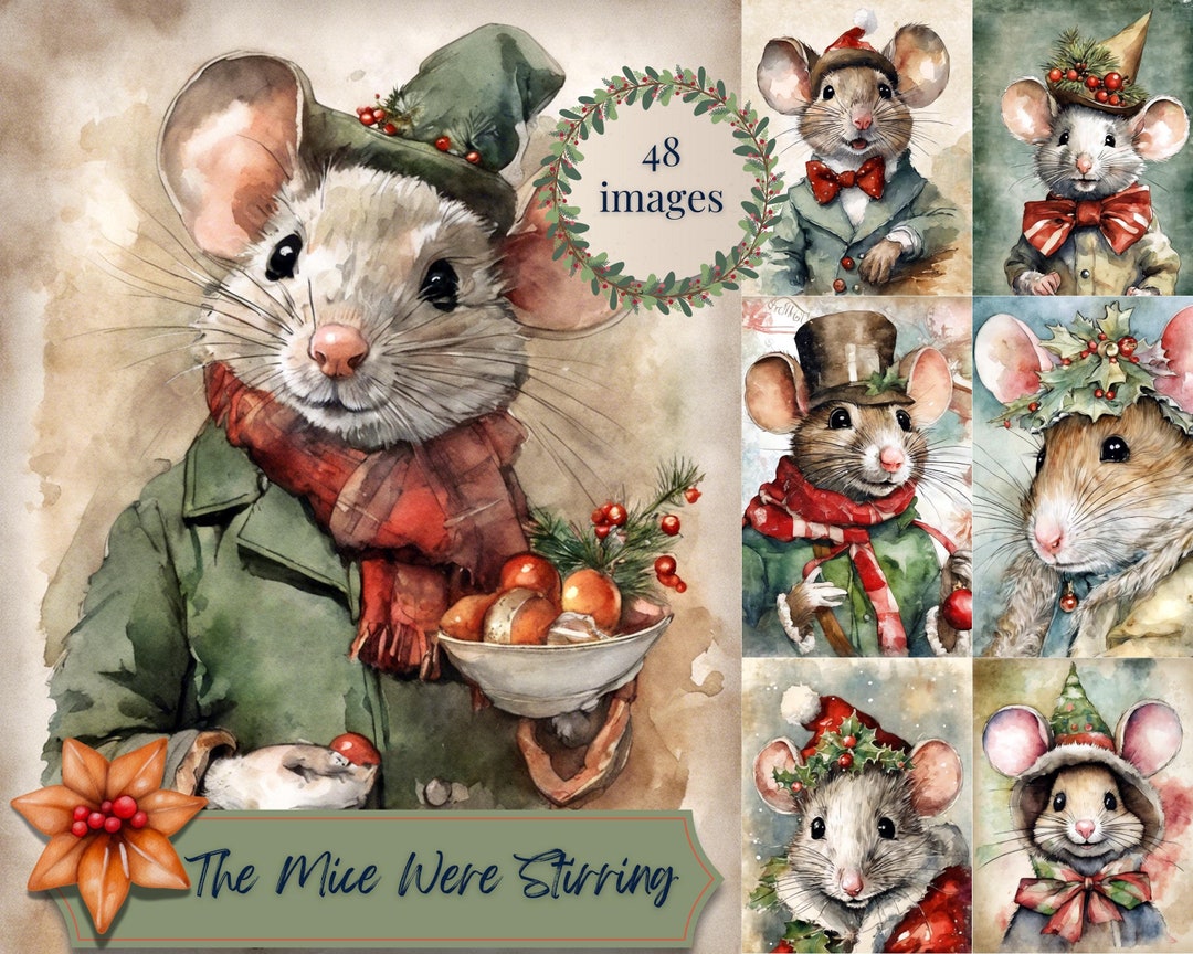 Christmas Art, Christmas Images, Mouse Digital, Christmas Scrapbook ...