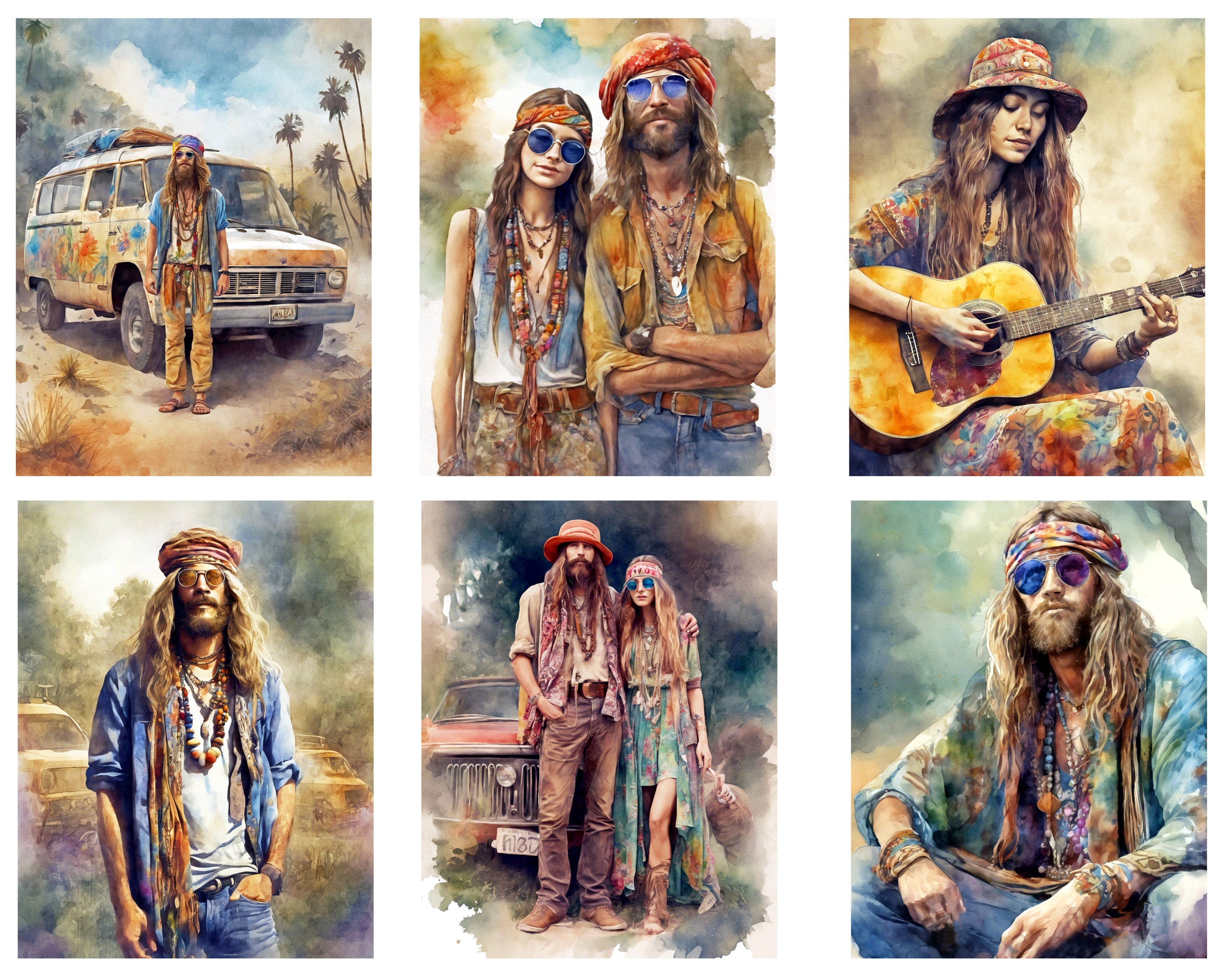 Hippies Junk Journal Images, Hippie Images, Hippie Printable Images ...