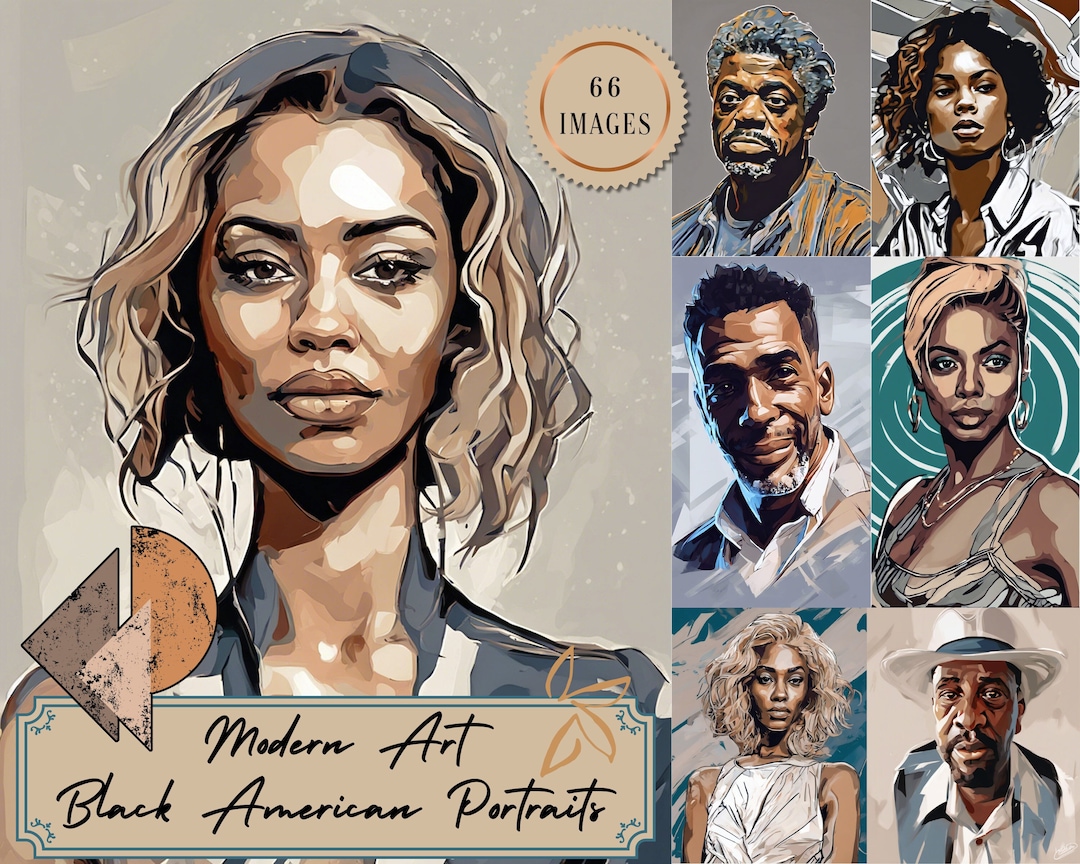 Black Portraits Junk Journal, Black Portraits Digital Art , Black ...