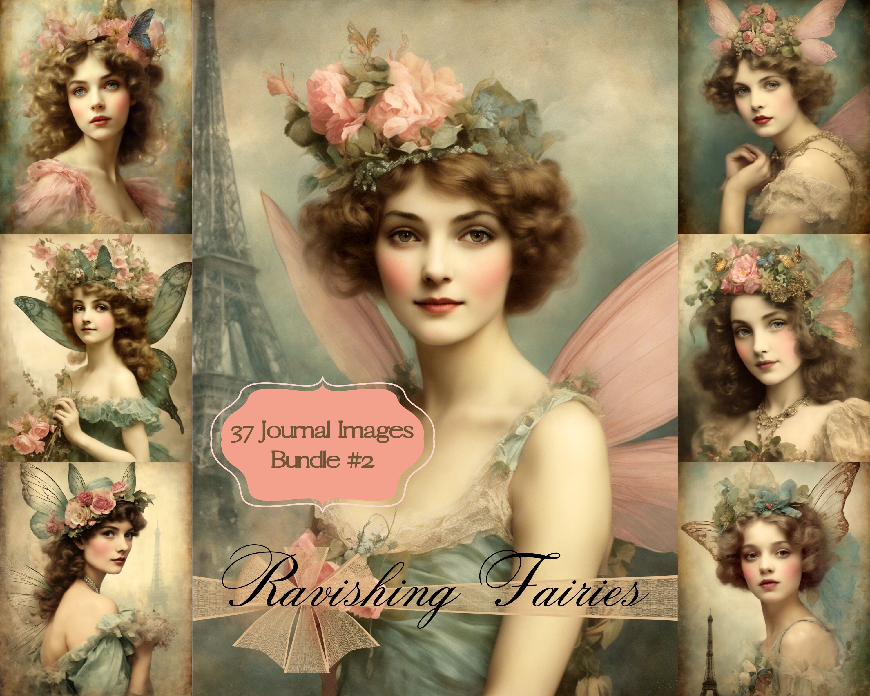 Ravishing Fairies Junk Journal Images, Fairy Images, Vintage Fairies ...