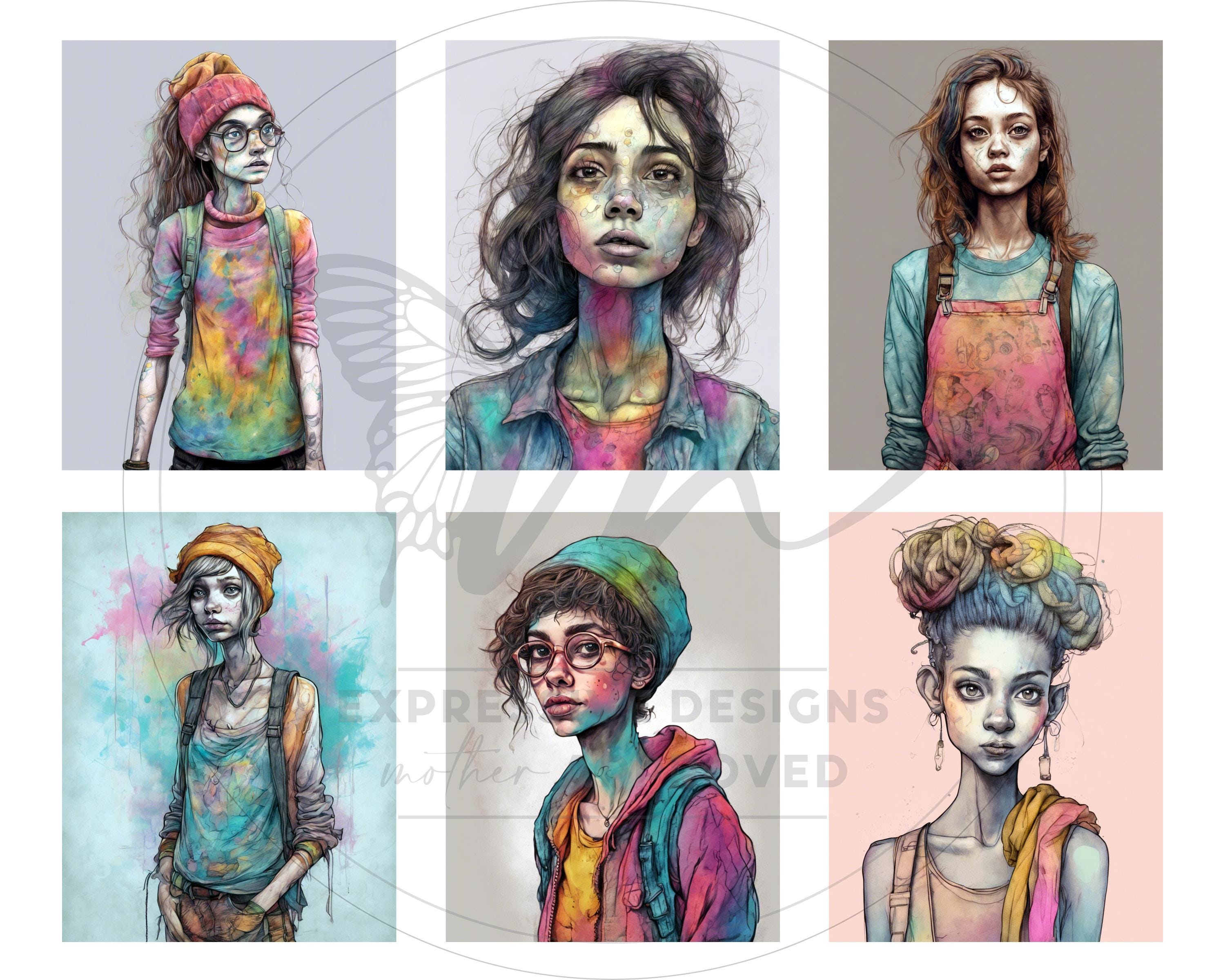 Teen Skool Daze Clip Art, Mixed Media Graphics (digital Download) - Etsy