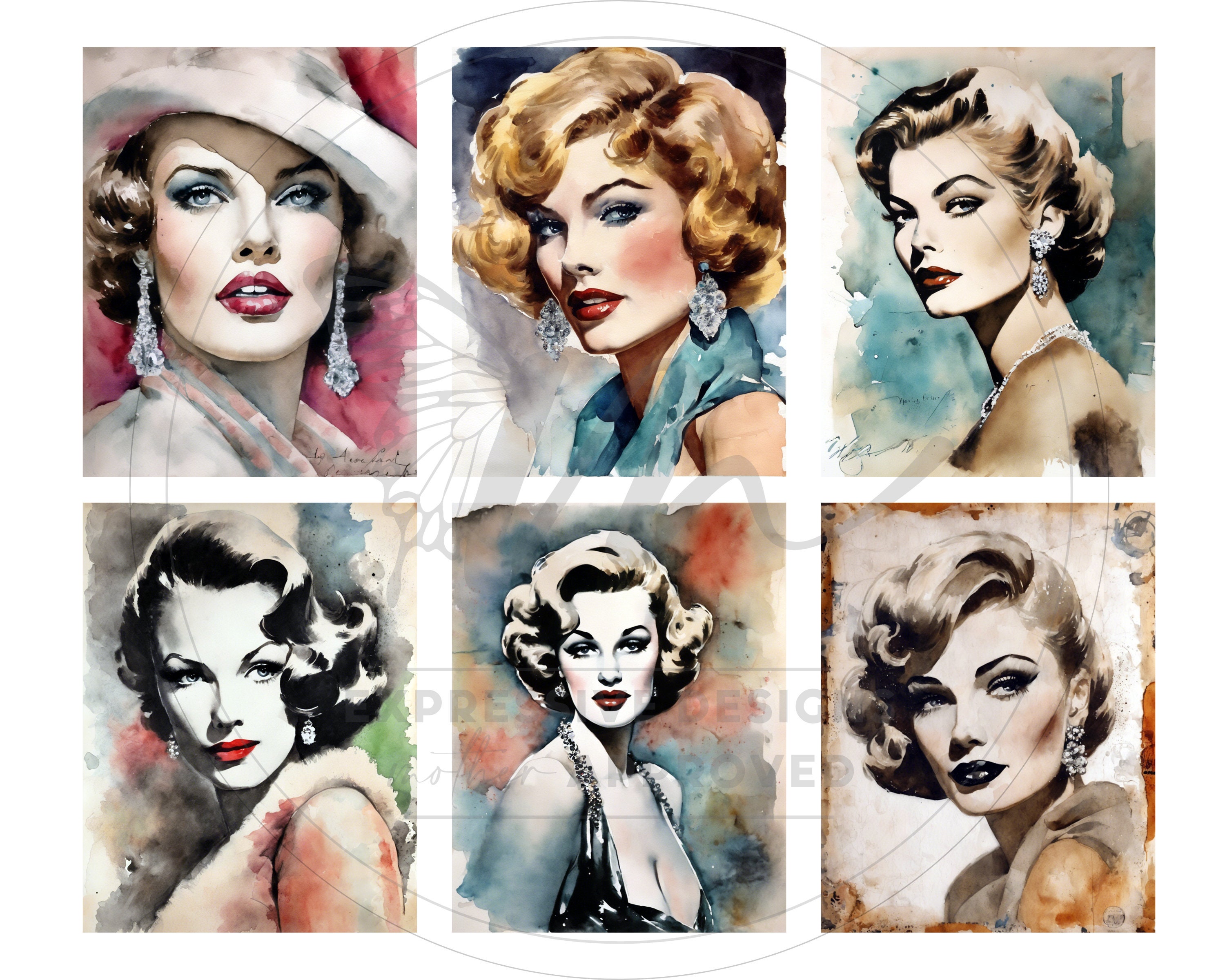 Vintage Glamour Images, Vintage Glamour Digital, Vintage Glamour Junk ...