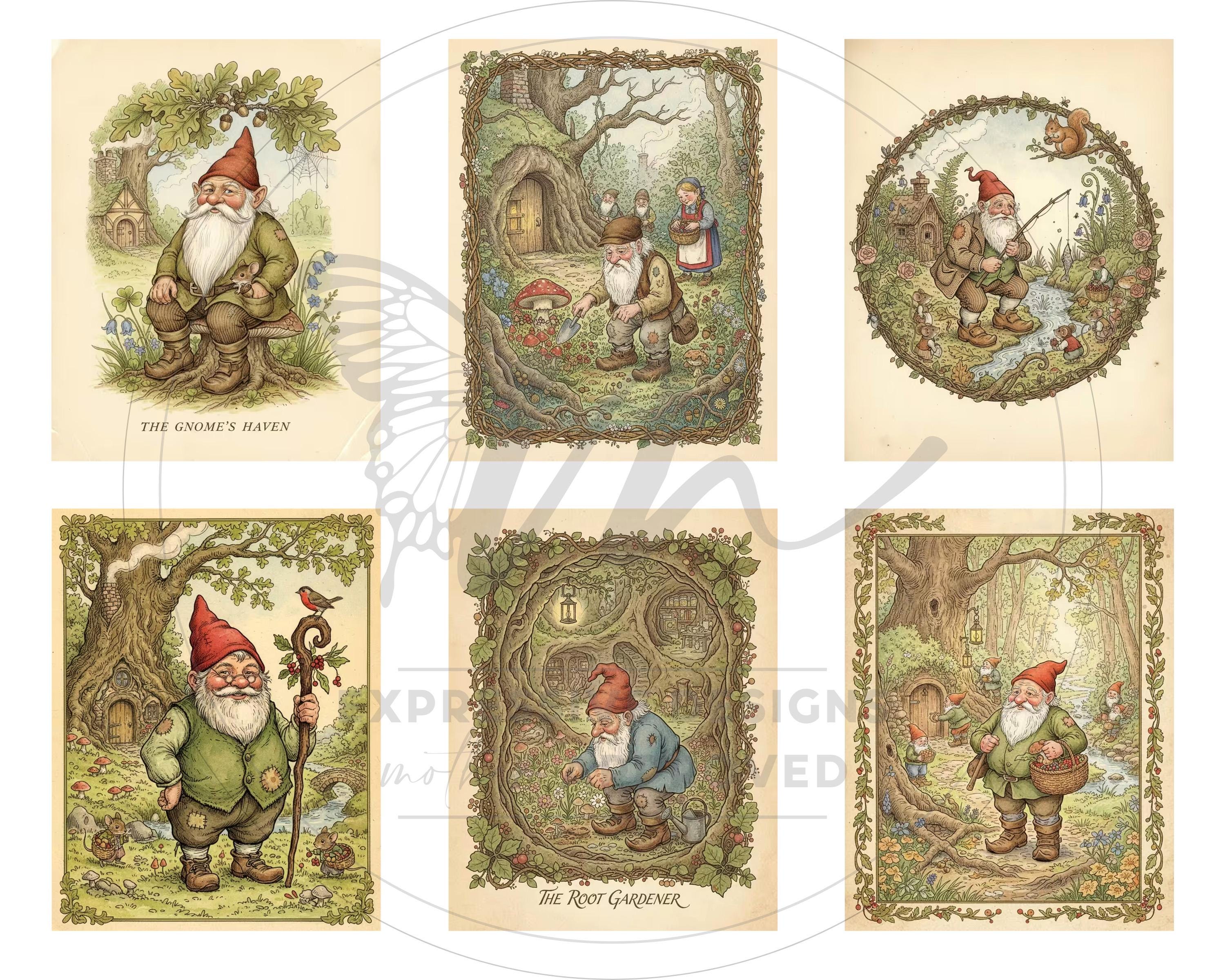 Vintage Gnome Images, Gnome Scrapbook, Gnome Ephemera, Gnome Junk ...