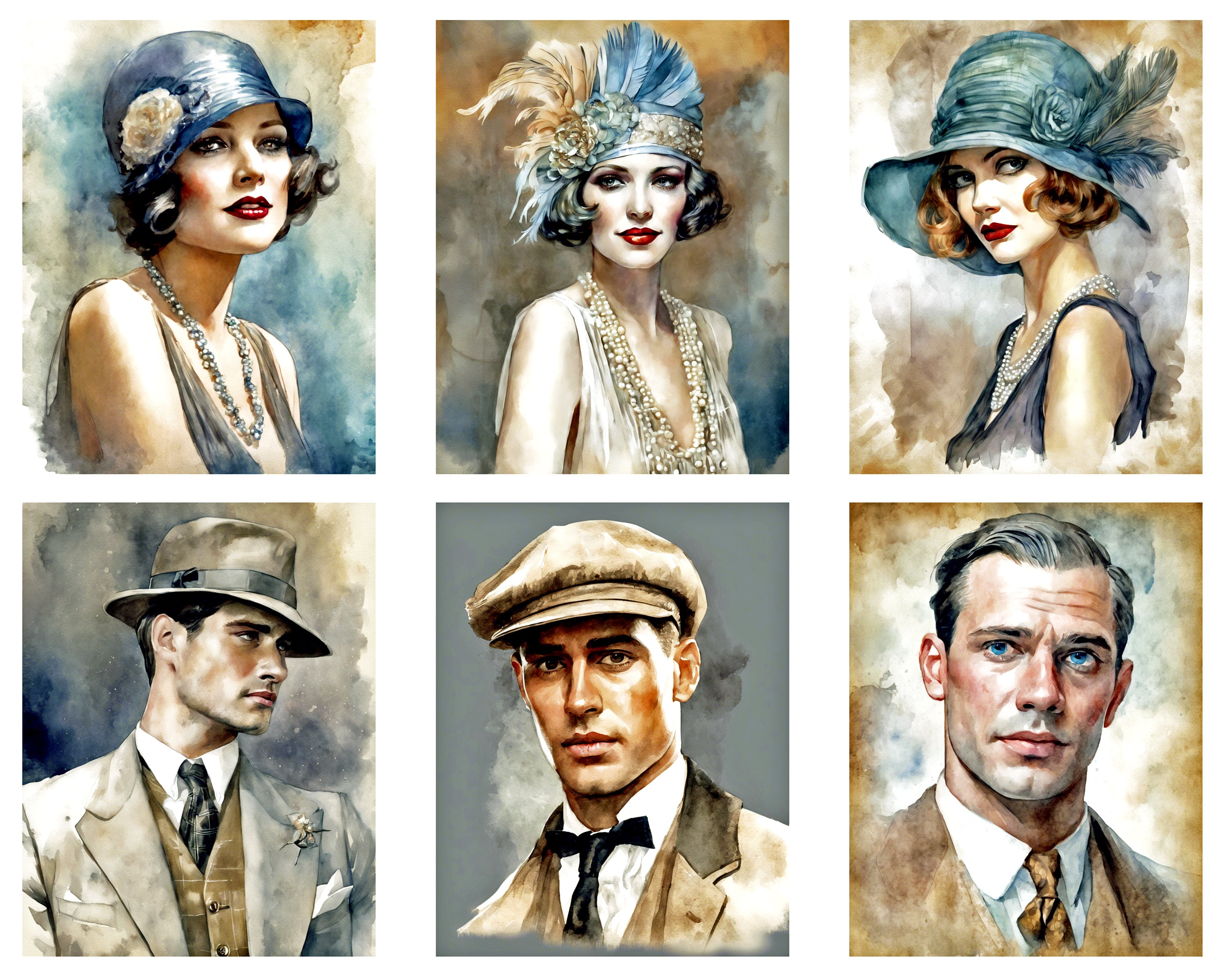 Flapper Junk Journal Cards, Junk Journal Pages, Vintage Graphics ...