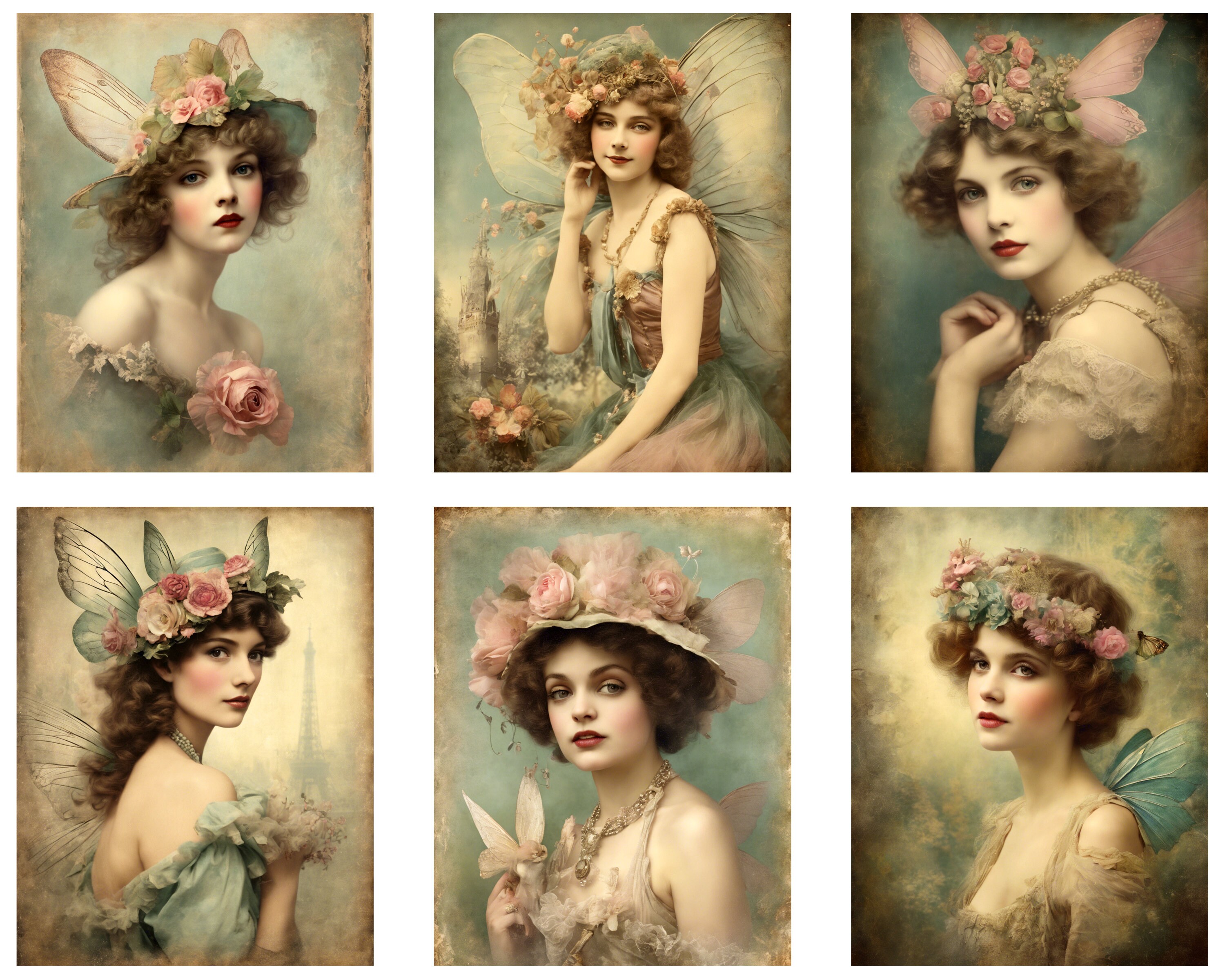 Ravishing Fairies Junk Journal Images, Fairy Images, Vintage Fairies ...