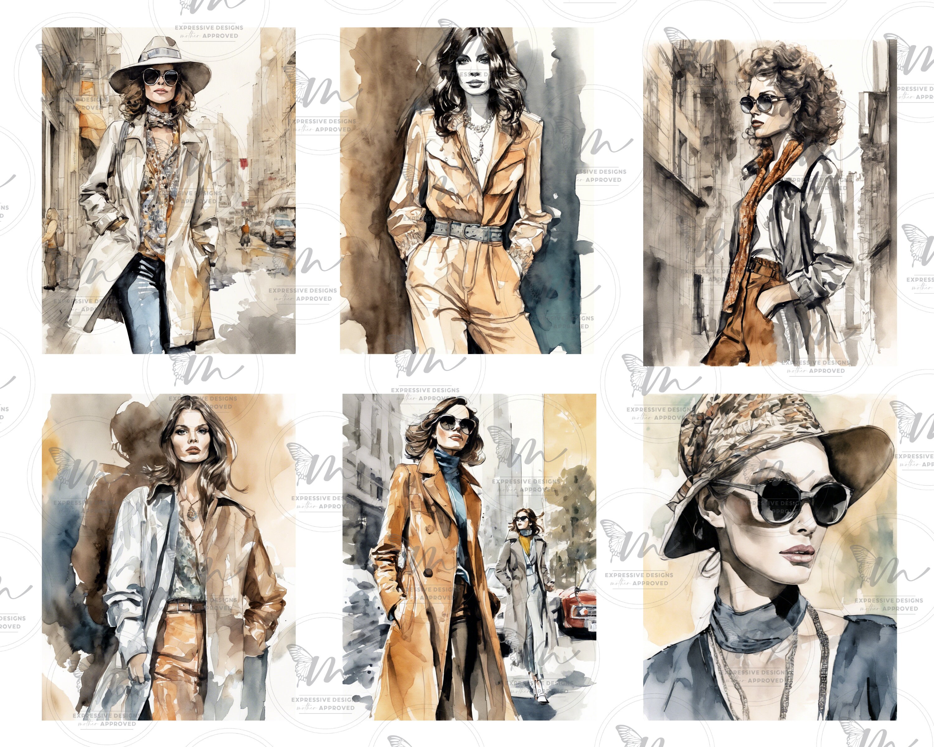 70s Fashion Images, 70s Fashion Junk Journal, 70s Fashion Printable ...