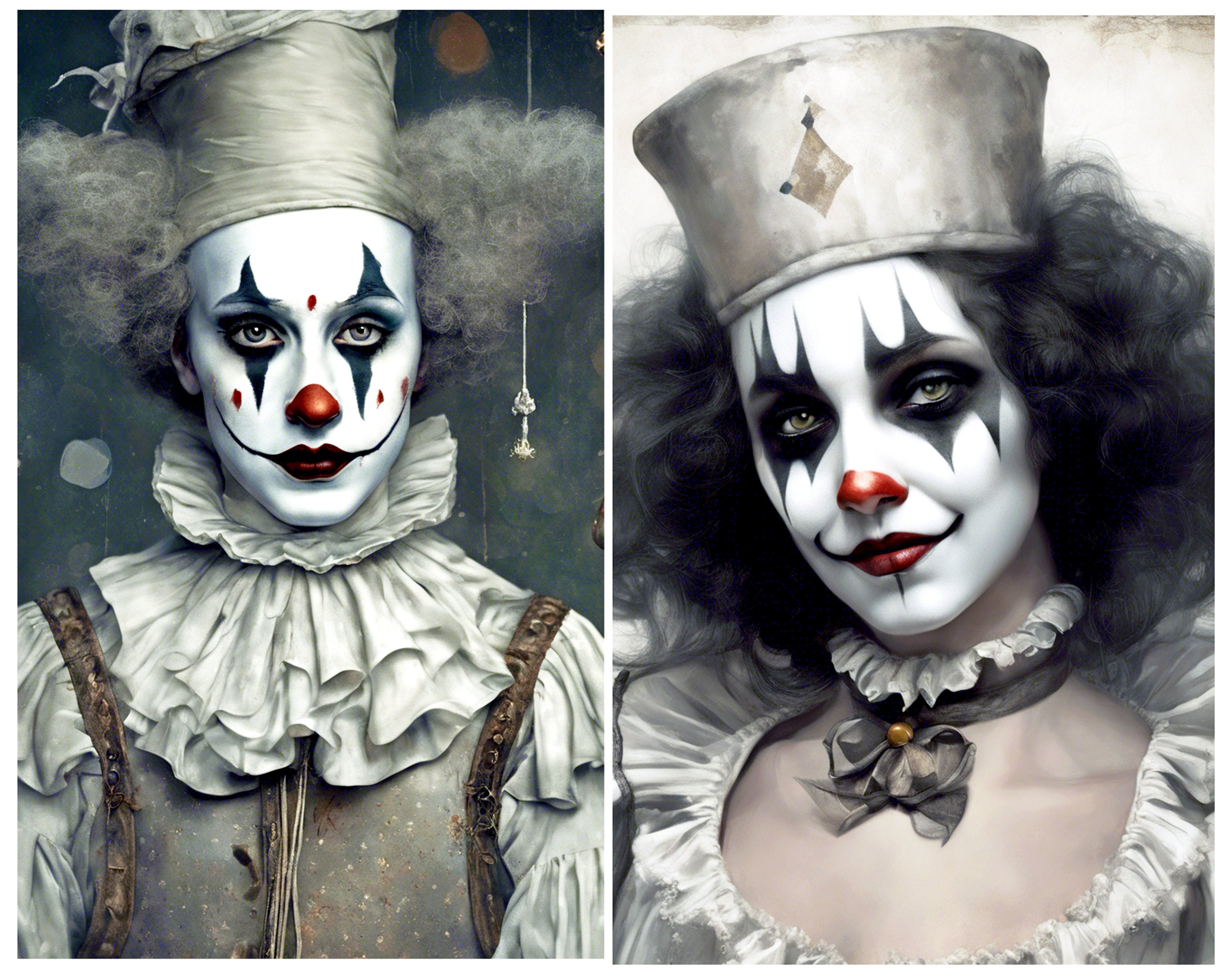 Pierrot Junk Journal Cards, Pierrot Images, French Clown Images, Junk ...