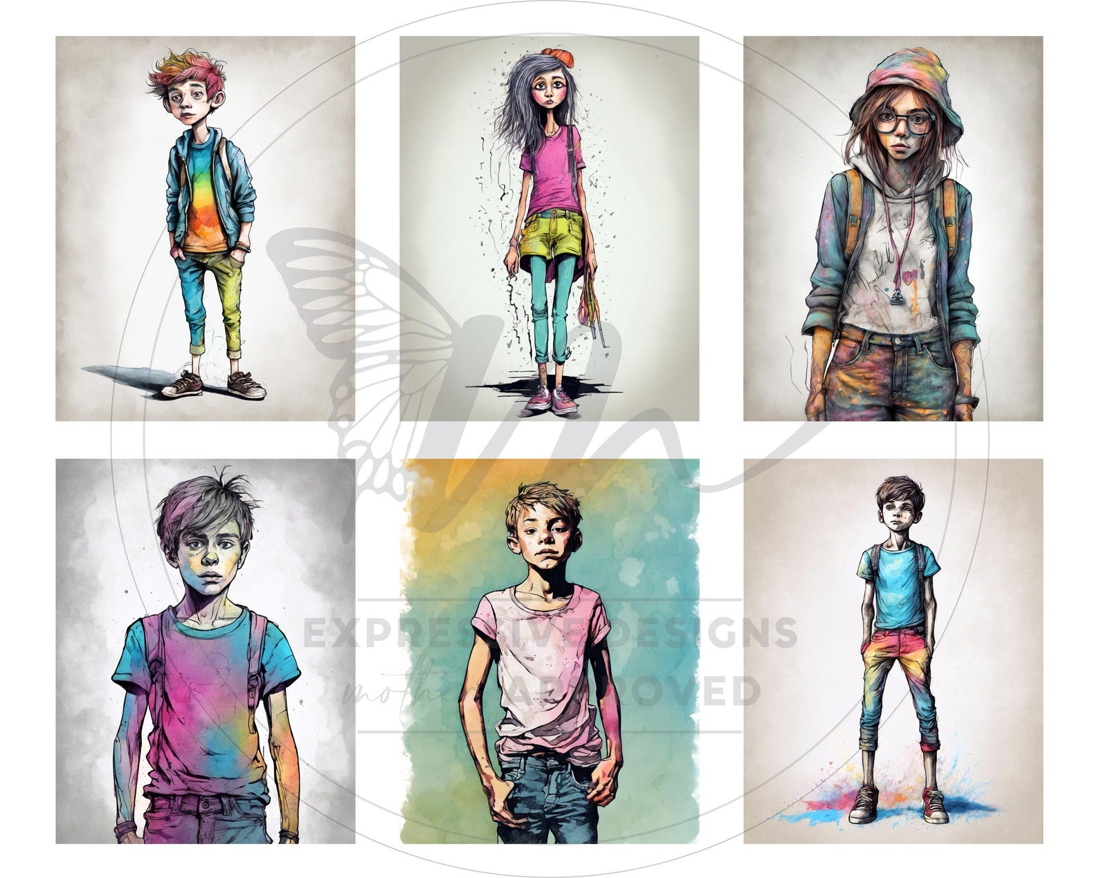 Teen Skool Daze Clip Art, Mixed Media Graphics (digital Download) - Etsy
