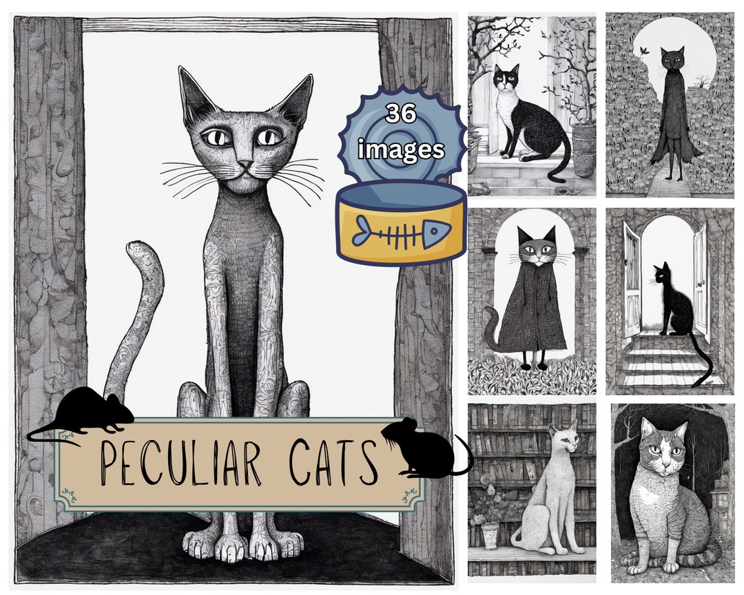 Cat Images, Cat Digital Download, Cat Junk Journal, Cat Scrapbook, Cat ...