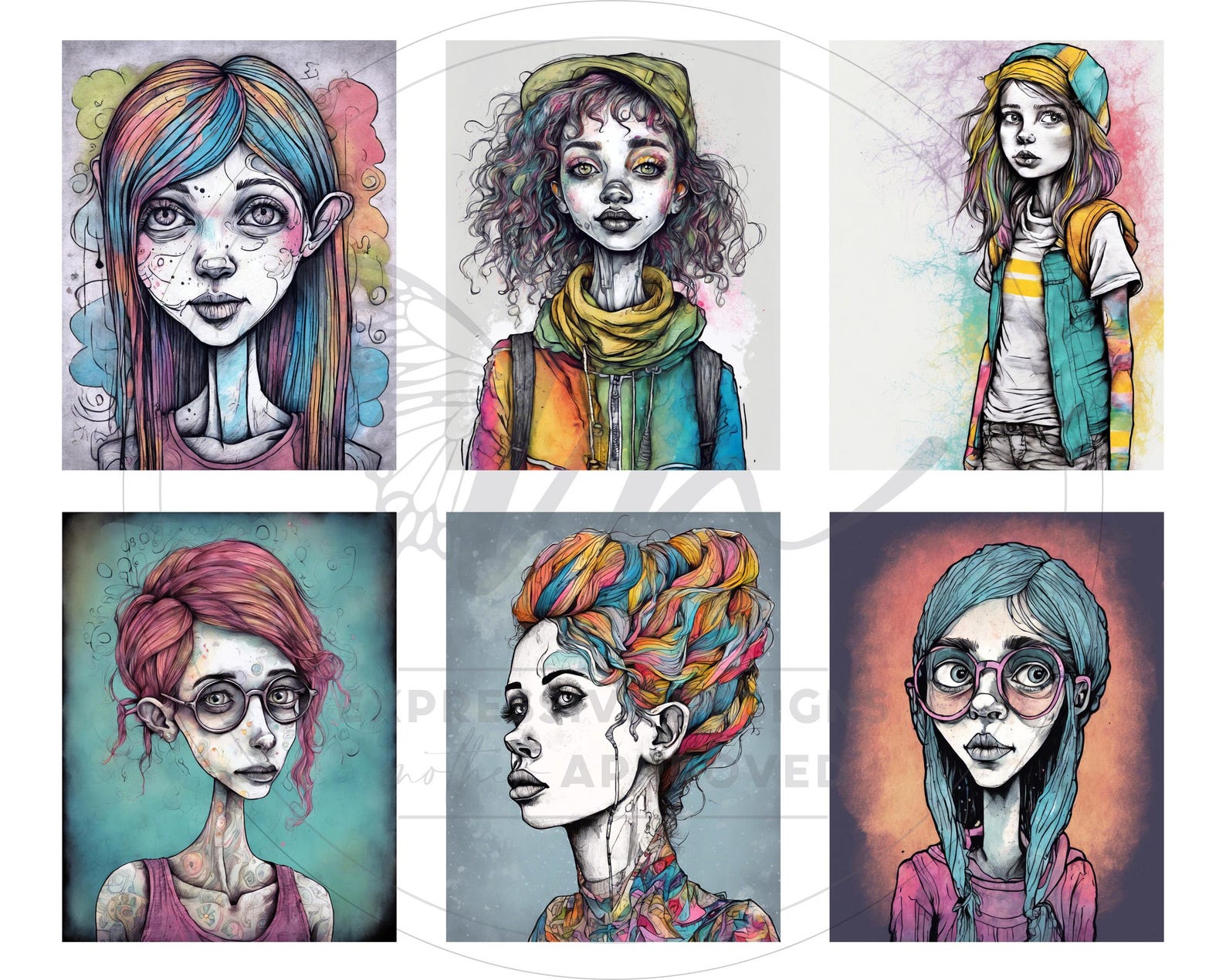 Teen Skool Daze Clip Art, Mixed Media Graphics (digital Download) - Etsy