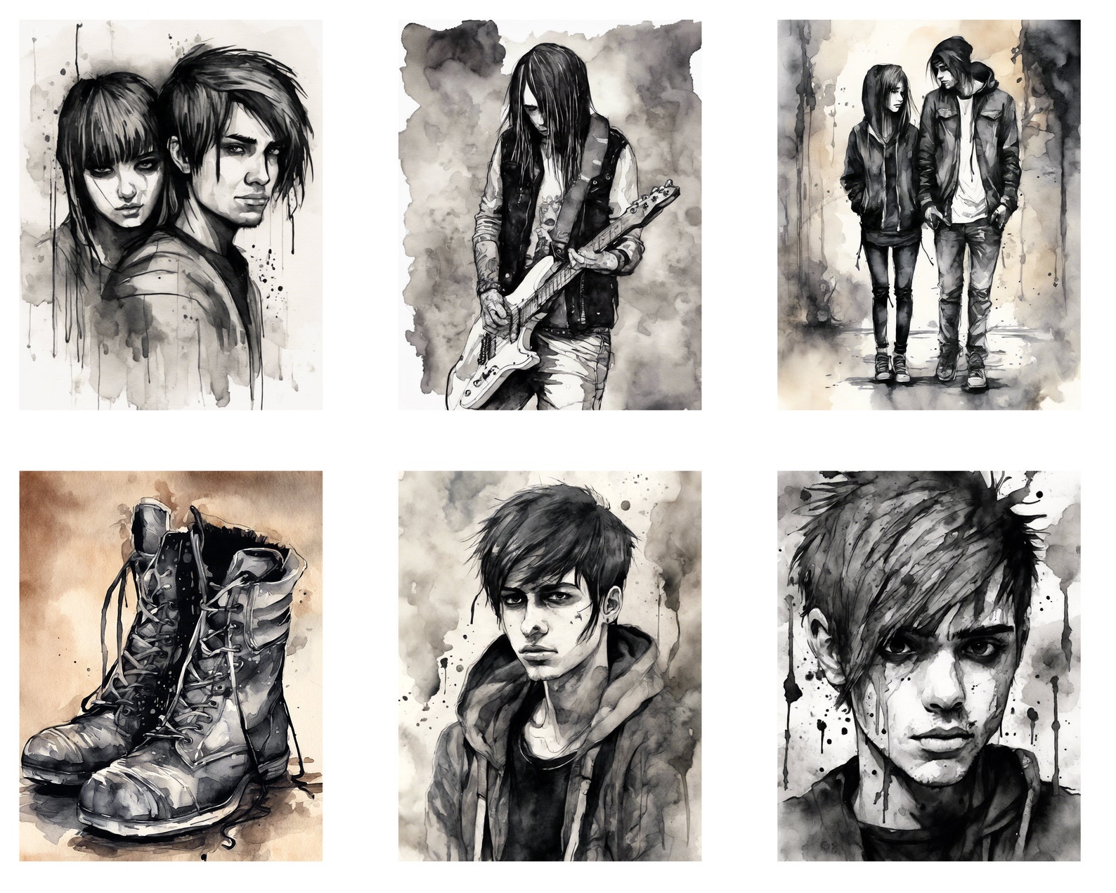 Emo Junk Journal Images, Emo Images, Emo Printable, Emo Fashion ...