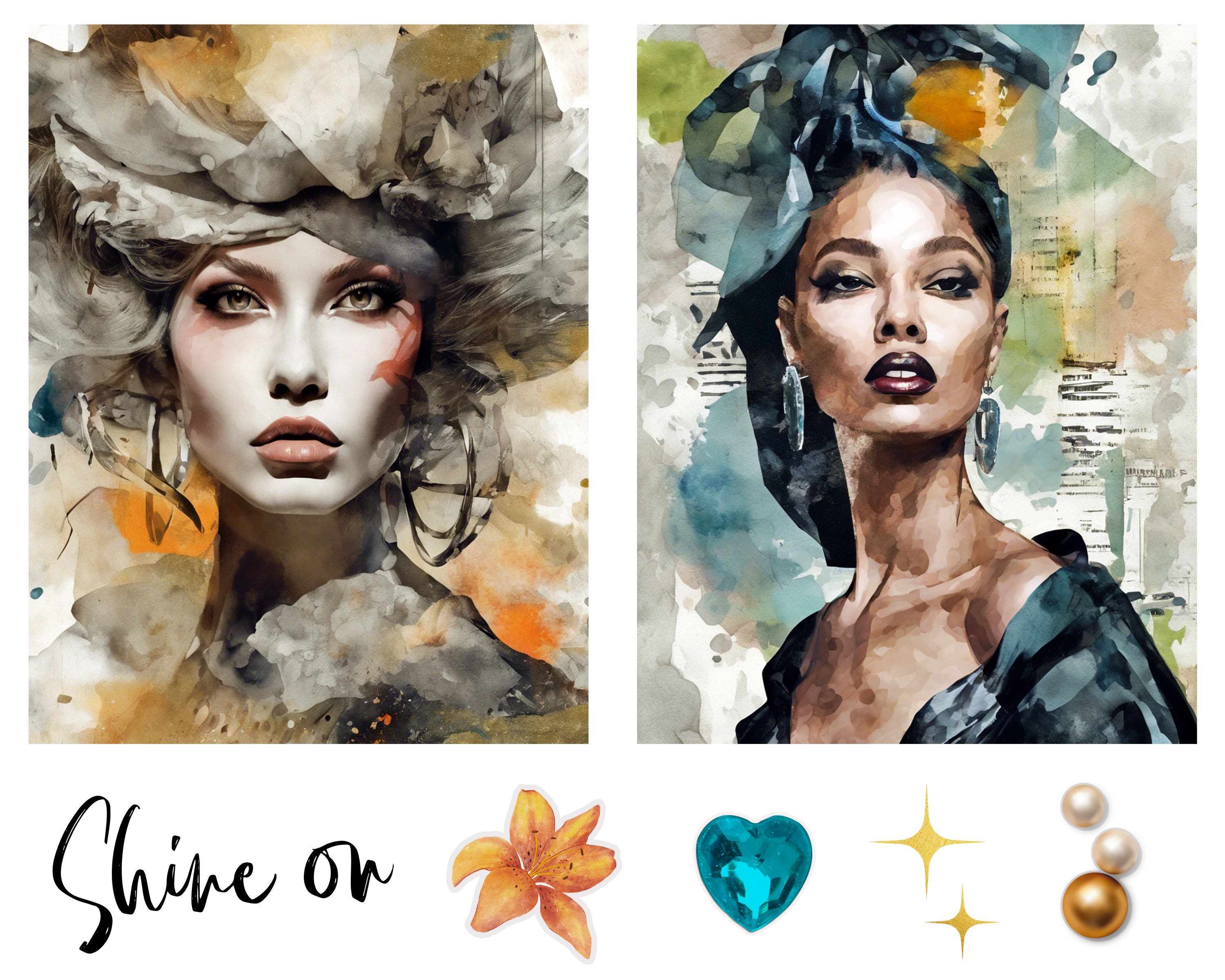 Divas Junk Journal Images, Diva Images, Diva Printable, Diva Scrapbook ...