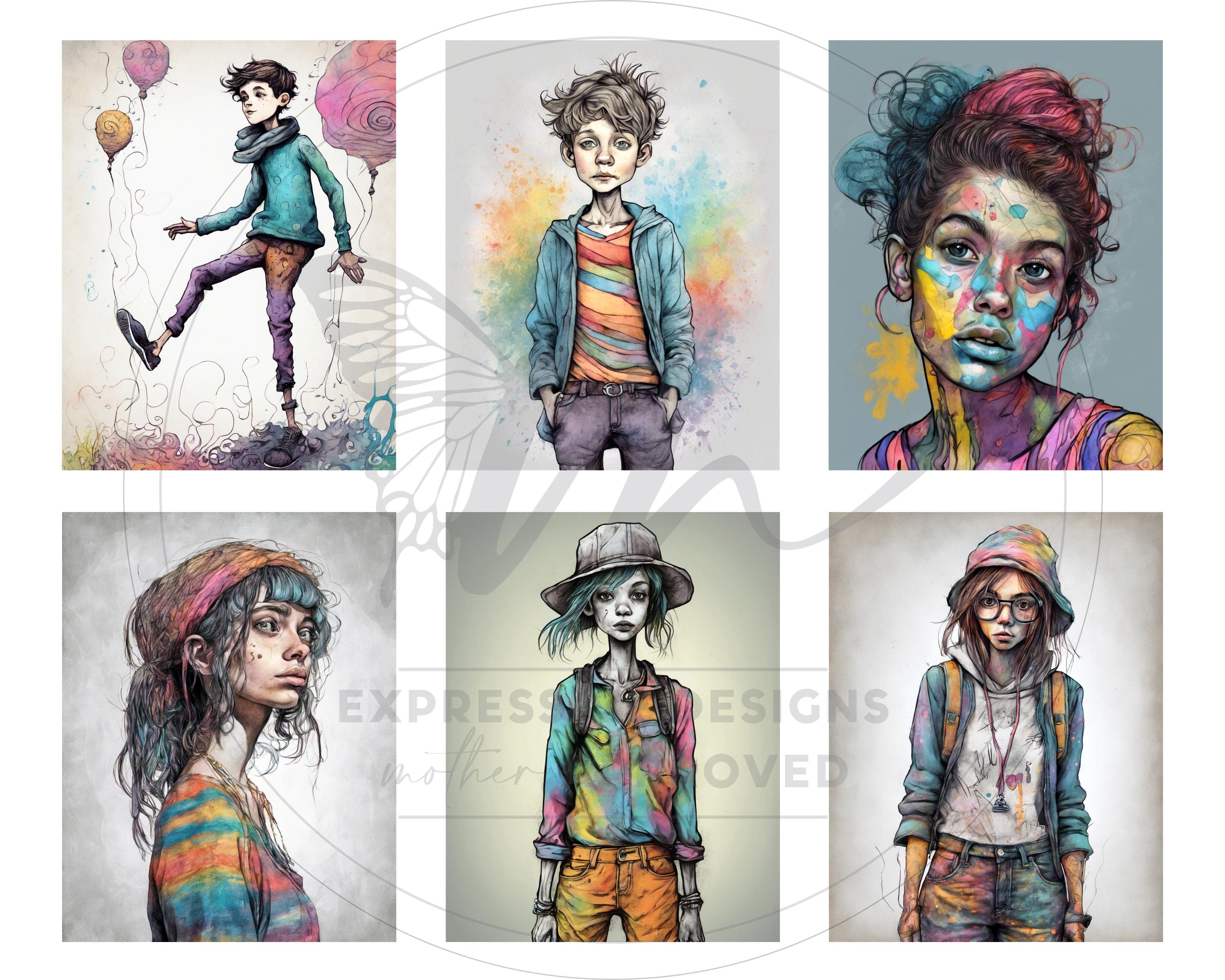 Teen Skool Daze Clip Art, Mixed Media Graphics (digital Download) - Etsy