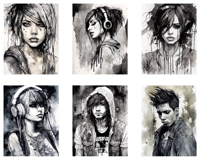 Emo Junk Journal Images, Emo Images, Emo Printable, Emo Fashion ...