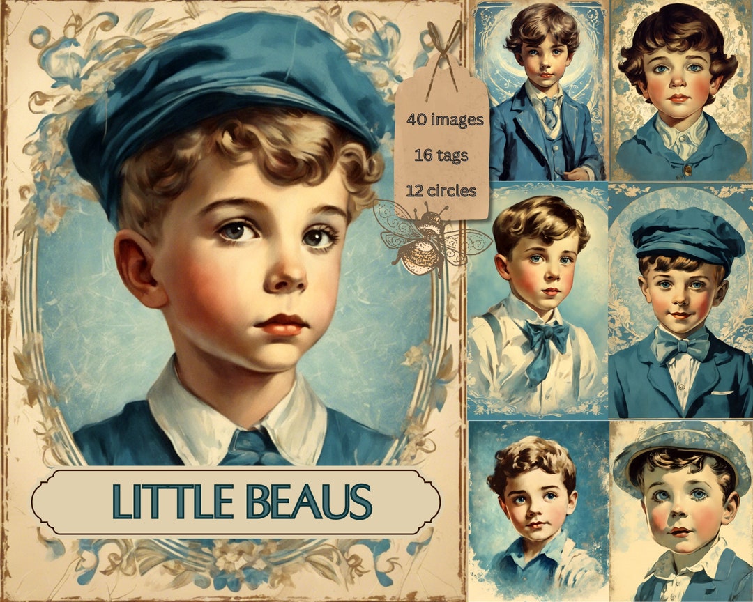 Vintage Little Boys Ephemera, Junk Journal Images (digital Download) - Etsy
