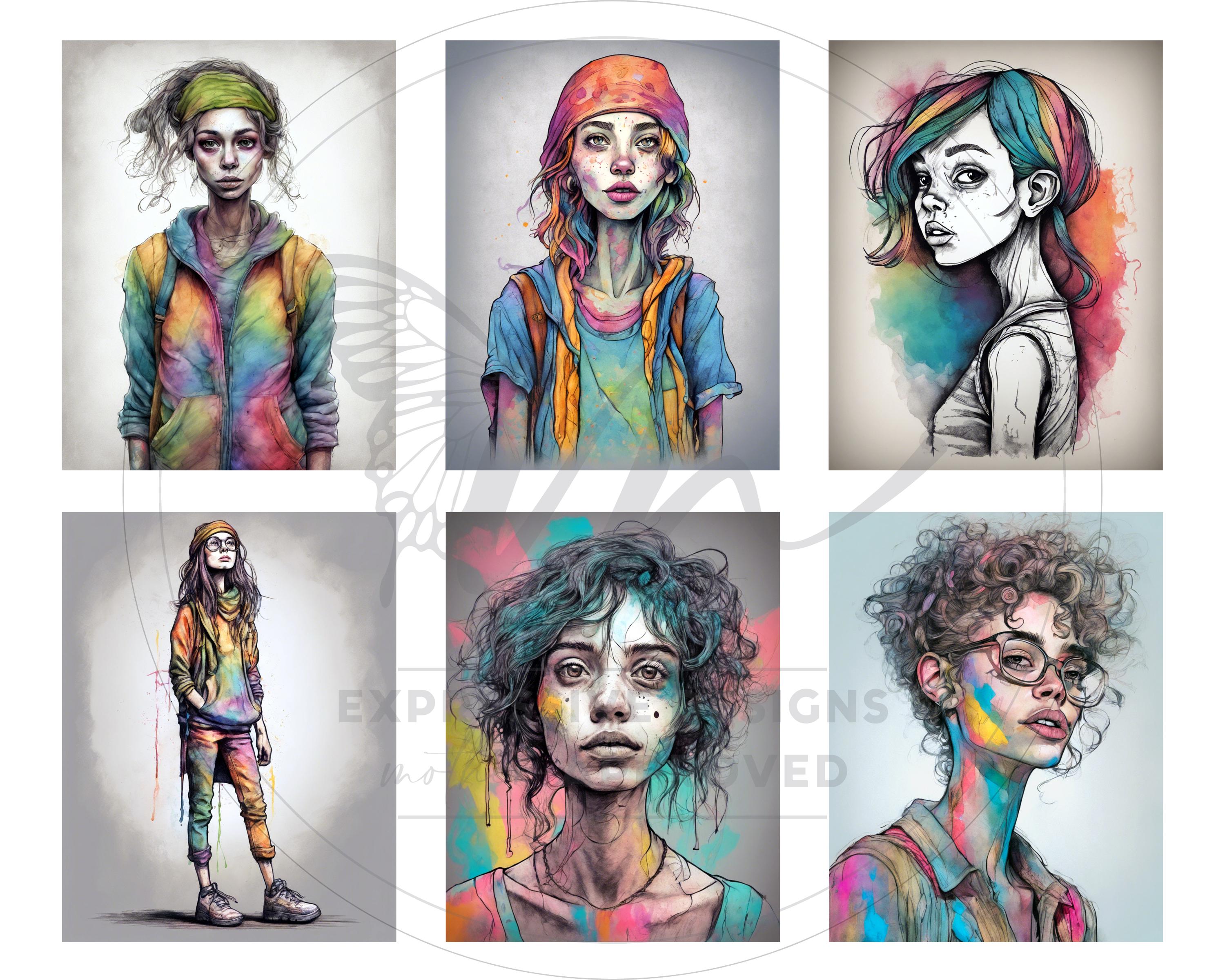 Teen Skool Daze Clip Art, Mixed Media Graphics (digital Download) - Etsy