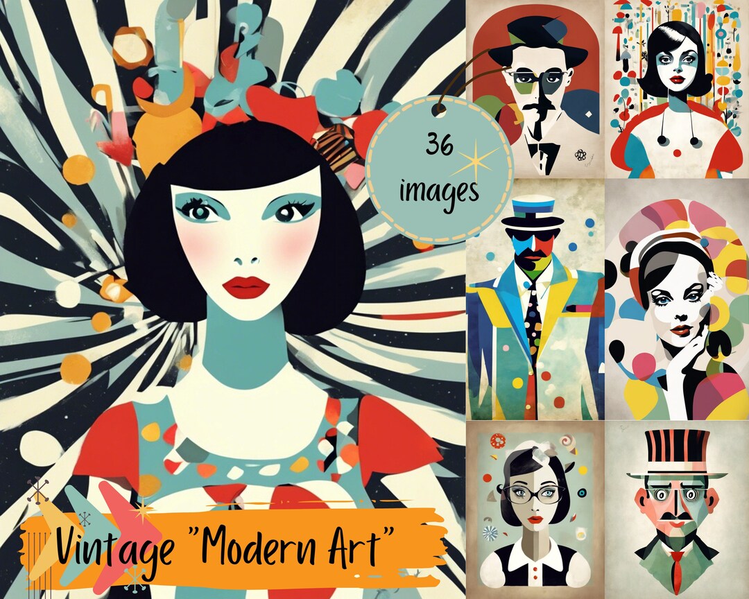 Vintage Modern Art Images, Modern Art Junk Journal, Modern Art ... Vintage Modern Art Images, Modern Art Junk Journal, Modern Art ...