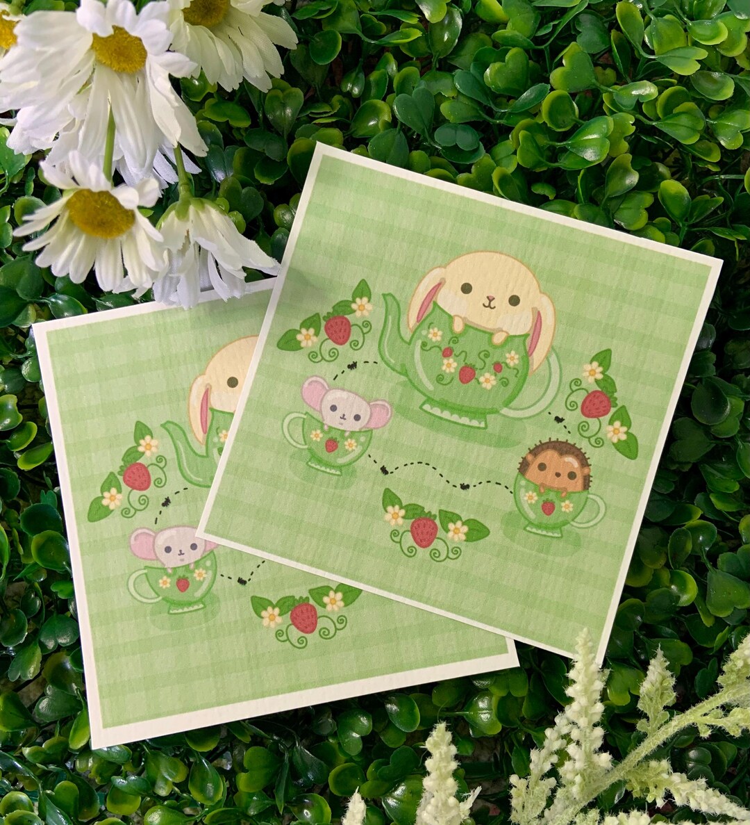 Cottage Core Tea Party Art Print - Etsy