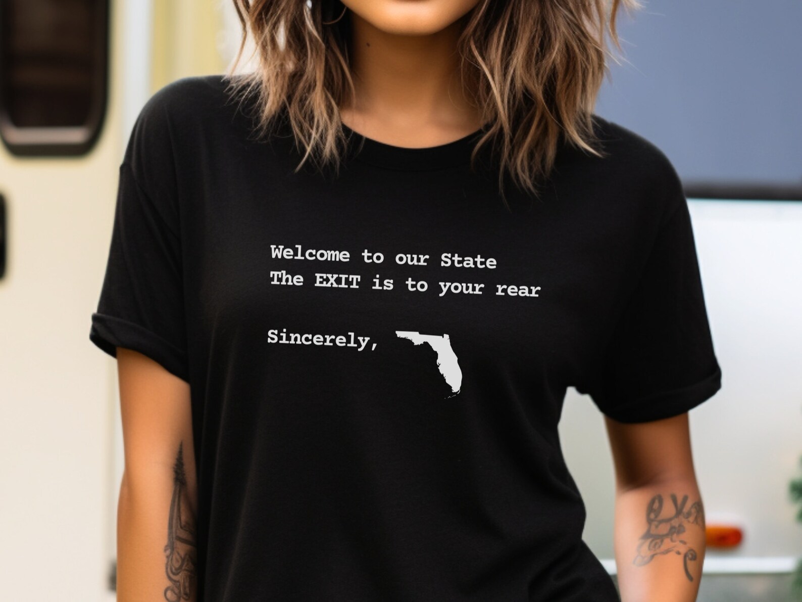 Florida Turn Around Go Home Shirt,resident Floridian State Pride Tshirt ...