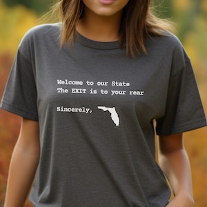 Florida Turn Around Go Home Shirt,resident Floridian State Pride Tshirt ...