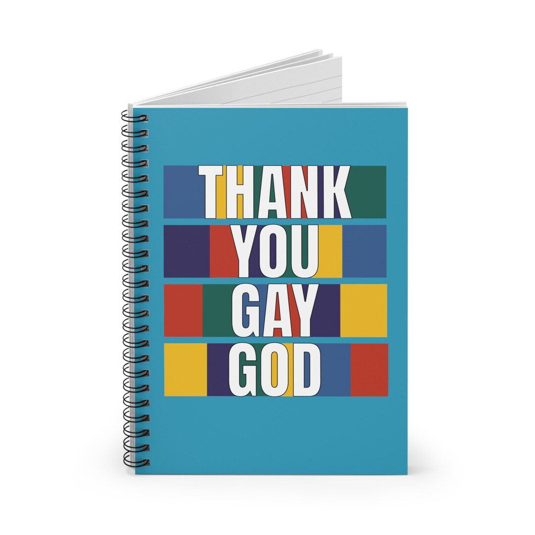 Rupaul's Drag Race Spiral Notebook turquoise Thank You Gay God RPDR ...