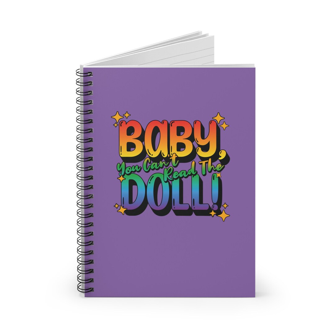Rupaul's Drag Race Spiral Notebook light Purple Baby, You Can't Read ...