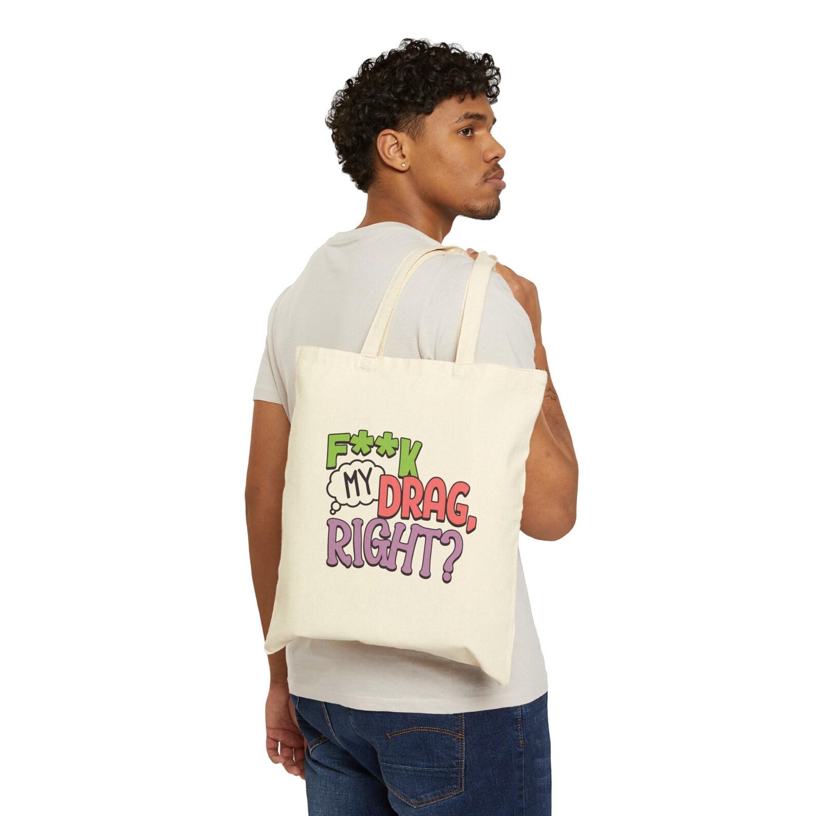 Rupaul's Drag Race Canvas Tote Bag Fk My Drag, Right RPDR Gifts Pride ...