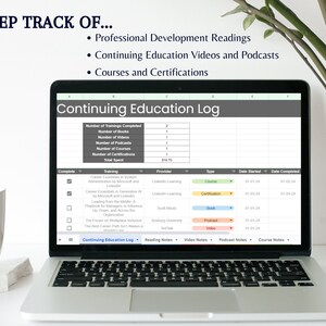Complete Continuing Education Tracker for Professional Development Easy ...